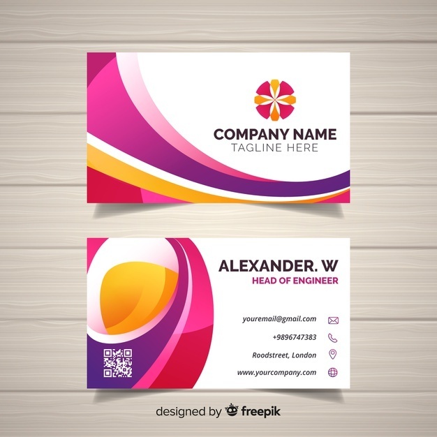 Business Card Template | Free Vector - Zonic Design Download
