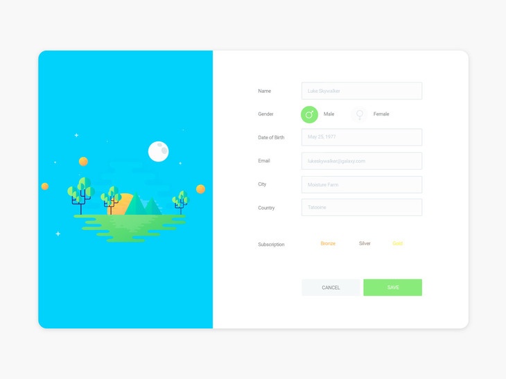 Free Sign Up Form Template | Free PSD - Zonic Design Download