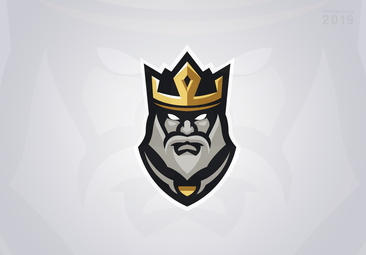 King Mascot Clan Logo | Free Vector - Zonic Design Download