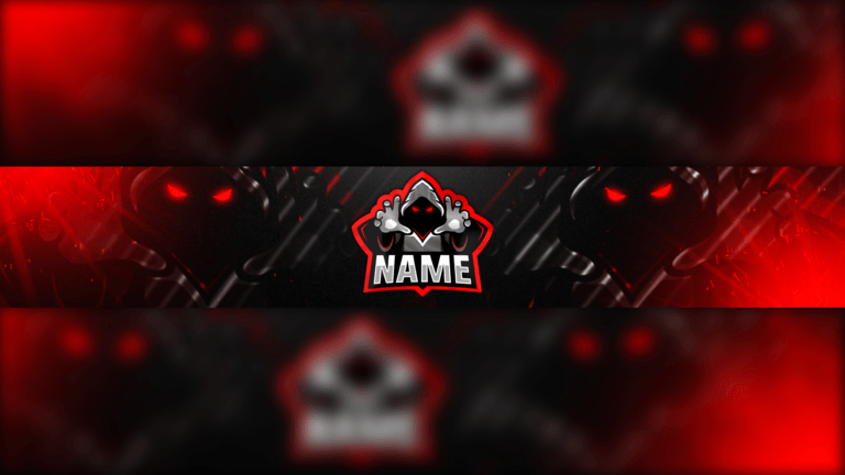 Wolf Gaming Clan Mascot Banner | Free PSD - Zonic Design Download