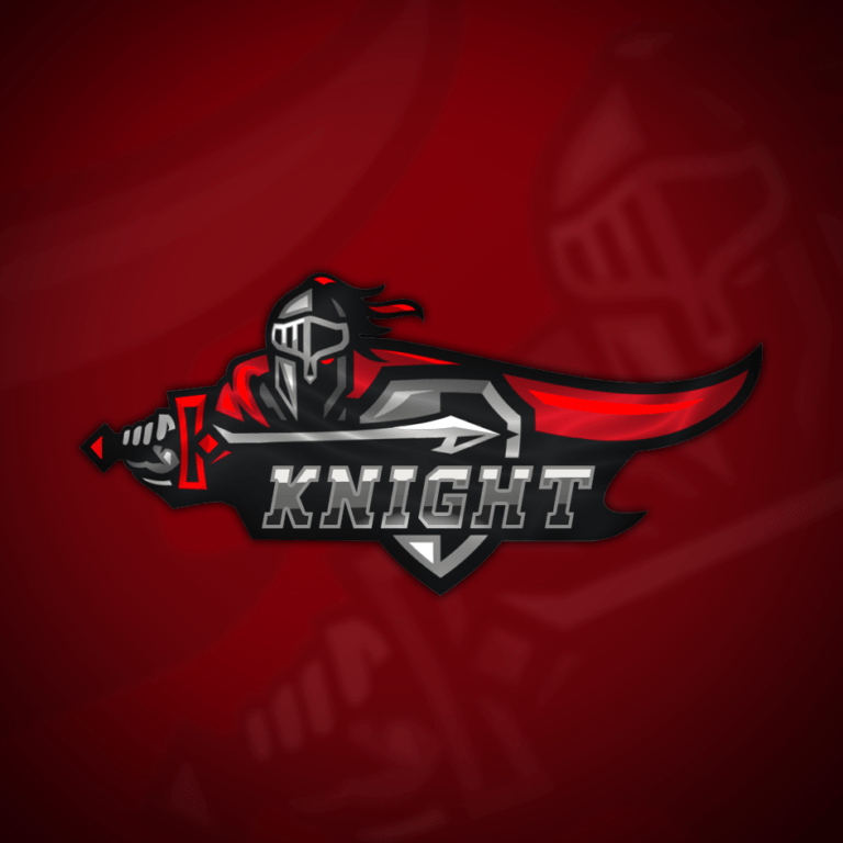 FREE Gaming/Clan E-sport Mascot Logo - Red Knight Logo - Zonic Design ...