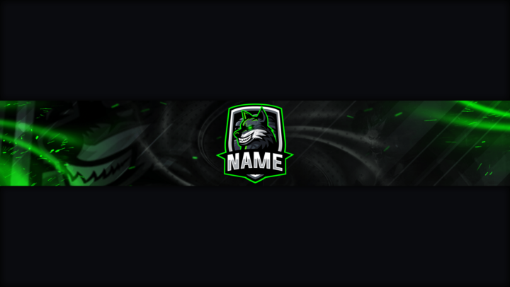 Wolf Gaming Clan Mascot Banner | Free PSD - Zonic Design Download