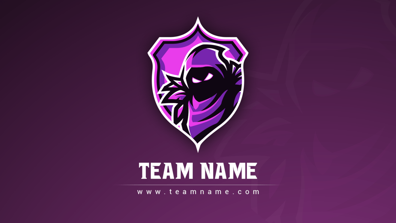 Wolf Gaming Clan Mascot Banner | Free PSD - Zonic Design Download