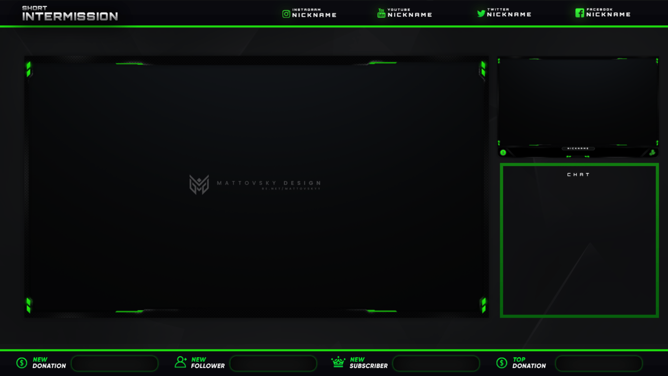 FREE STREAM OVERLAY TEMPLATE - CoD WARZONE EDITION - Zonic Design Download